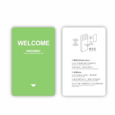 China Full Color Printing Magnetic Hotel Room Key Card with ISO/IEC 14443-A RF Interface for sale