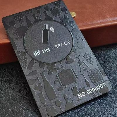 China Embossing Printing Matte PVC Magnetic Stripe Contact IC RFID Cards Embossed Business Cards for sale