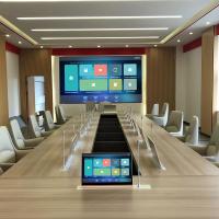 Quality 15.6-Inch Monitor Lifter Aluminum Paperless Conference Systems For Office for sale