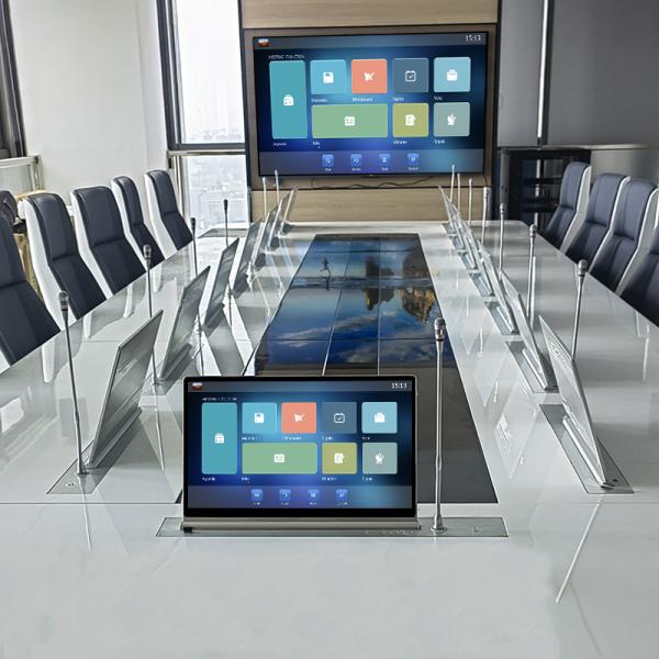 Quality 15.6-Inch Monitor Lifter Aluminum Paperless Conference Systems For Office for sale