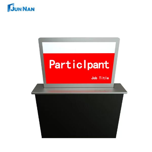 Quality Digital Signage Ultra Wide Electronic Table Nameplate Double Sided Conference Table For Meeting Room Name Label for sale