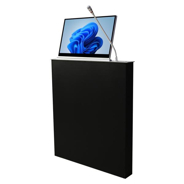 Quality Aluminum Alloy Monitor Lift 220V Hidden LCD Screen Intelligent Conference Table for sale