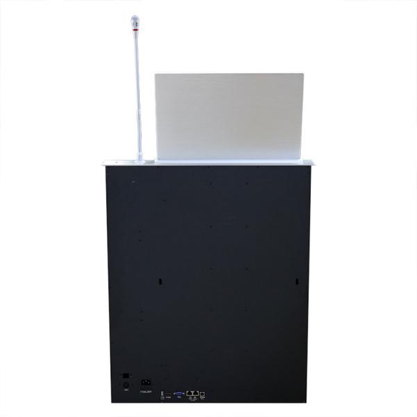 Quality Aluminum Alloy Monitor Lift 220V Hidden LCD Screen Intelligent Conference Table for sale