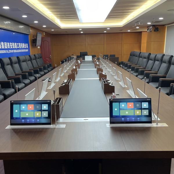 Quality Intelligent Paperless Conference System All In One Motorized Monitor Lift RS232 for sale
