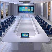 Quality Electric Computer Elevator Meeting Table Lcd Lift Paperless Meeting System ROHS for sale