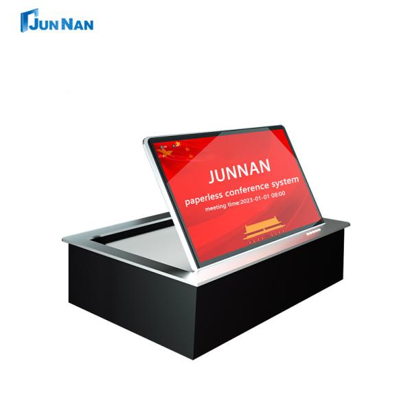 Quality Desktop Flip Display Flip Flop Computer 15.6 Inch Scroll Up Screen Conference System for sale
