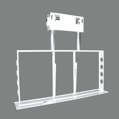 China Retractable Ceiling Tv Bracket 0 - 105 Degrees Adjustable Motorized Ceiling Drop Down Tv Mount for sale