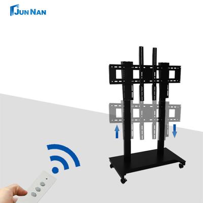China ROHS TV-Display-Wagen Einstellbare Höhe Mobil TV Lift Stand mit Rädern zu verkaufen