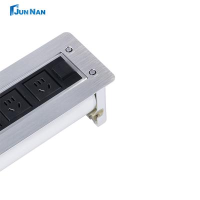 China 220V AC Baixa Tensão 180 Graus Rotação Soquete de Escritório Soquete Pop Up Plug à venda