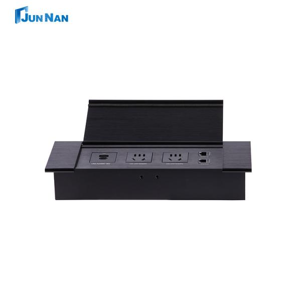Quality Electric Lifting Pop Up Desktop Socket Wireless USB Universal power Socket for sale