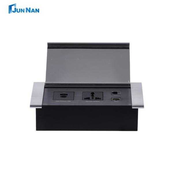 Quality Electric Lifting Pop Up Desktop Socket Wireless USB Universal power Socket for sale
