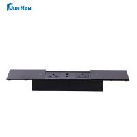 Quality Brushed Surface Lift Up Sockets Hidden Table Kitchen Worktop Power Strip Outlet for sale