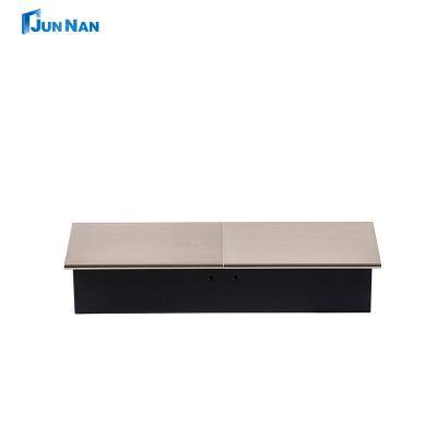 China Brushed Surface Lift Up Sockets Hidden Table Kitchen Worktop Power Strip Outlet for sale
