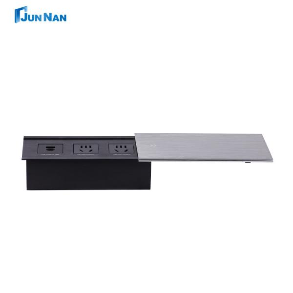 Quality Embedded Table Mounted Sockets Pop Up Power Outlet Conference Table Electrical Sockets Customized for sale