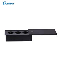 China Embedded Table Mounted Sockets Pop Up Power Outlet Conference Table Electrical Sockets Customized for sale