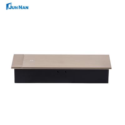 China Table Top Mounted Table Top Power Socket EU Power Pop Up Furniture Socket With Dual Usb for sale