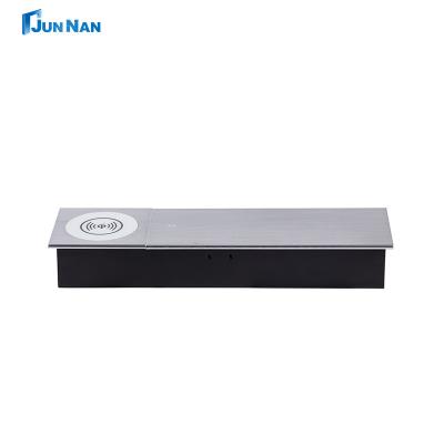 China Conexión oculta de la mesa USB de energía inteligente incorporada en la mesa de reuniones eléctrica toma de corriente en venta