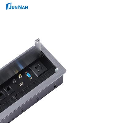 China Smart Table Socket Row Plug USB Charging Socket Embedded Charging Base for sale