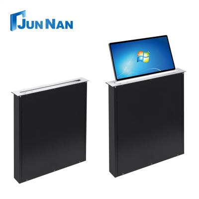 Cina Sistema di conferenze senza carta LCD elevatore elettrico monitor apparecchiature centrali per ufficio elevatore elettrico tavolo conferenza display in vendita