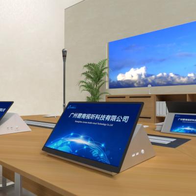 Cina Attrezzature elettroniche per conferenze Sistema di conferenze senza carta 13.3 INCHES Screen Flip Up Motorized Monitor Lift in vendita