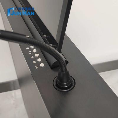 China Team Meeting Equipment Intelligent Monitor Lift Computer Lcd Monitor Lift For Conference Room With Microphone for sale