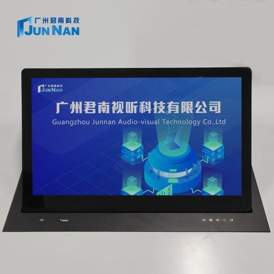 China Intelligent Paperless Desktop Pop Up TV Lifter Motorized Hidden LCD Monitor Lift Stands for sale