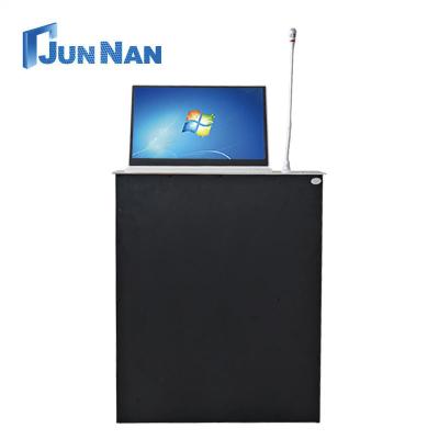 China Conference Table Lcd Motorized Lift Monitor Conference Microphone Motorized Touch Screen Lcd Monitor Lift With Audio for sale