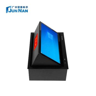 Cina Ultrathin Lcd Monitor Motorized Pop Up Monitor Lift Unite With Microphone Team Meeting Equipment in vendita
