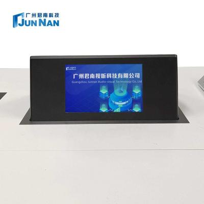 Cina Ultrathin Lcd Monitor Motorized Pop Up Monitor Lift Unite With Microphone Team Meeting Equipment in vendita