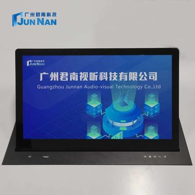 Cina Ultrathin Lcd Monitor Motorized Pop Up Monitor Lift Unite With Microphone Team Meeting Equipment in vendita