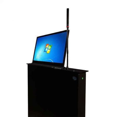 China Monitores LCD Elevador de jogos Monitores de PC com elevação Base giratória Conferência Microfone Monitores motorizados Elevador à venda