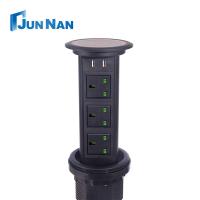 China Pop-Up Desktop USB Charger Socket Tabletop Wireless Electrical Accessory for sale