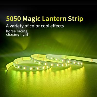China Striscia principale smd leggero al neon flessibile della tenda foranea 5050RGB dell'acqua corrente for sale