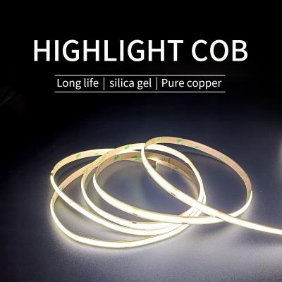 Cina Striscia LED COB flessibile dimmerabile 120 gradi Striscia LED COB impermeabile per esterni in vendita