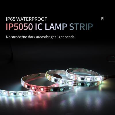 Cina La goccia impermeabile della colla Ip65 ha condotto il colore pieno dello scorrevole leggero esterno della striscia 5050 Smd Ws2811 in vendita