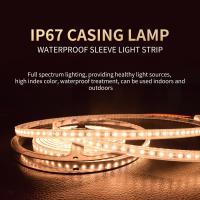China Low Voltage SMD 2835 LED Strip With IP67 Waterproof Solid Silicone for sale