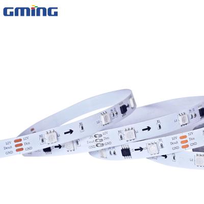 Cina Luce di striscia di 12V/24V 30les/M 6W 5050RGB SMD LED UCS1903-8 in vendita