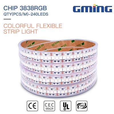 China 3Oz luz de tira do diodo emissor de luz do PWB 463nm 240les/m 24W SMD RGB à venda