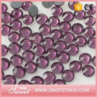 China Light Amethyst Wholesale Factory Price Colored Crystal Glass Rhinestones Cell Phone Laptop Decoration Fashion Trim for sale