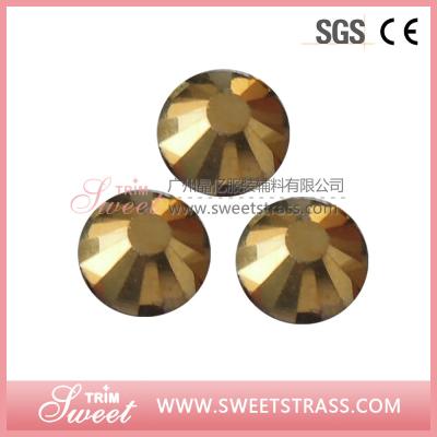 China Gold Hematite Fashion Jewelry Accessories Rhinestones Dress Costume Design Dancing Clothing Decoration Free Style Strass for sale