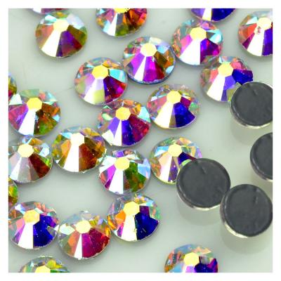 China MC Flat Back Crystal Hot fix Loose Rhinestone 8+8 Sided AB Color Bags Shoes Trims Accessories Garment Jewelry Studs for sale