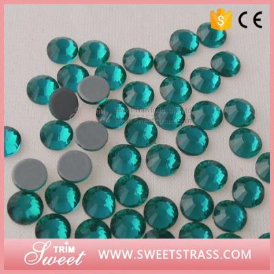 China Factory Wholesale Blue Zircon Hotfix Rhinestones Dance Wear Decoration Fashion Accessories Crystal Studs Shimmer Gifts for sale