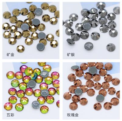 China Machine Cut Bling Rhinestones New Flame Colors  Dance Wear Latin Costume Decoration Sparkle  Ballroom Trims Fashion for sale