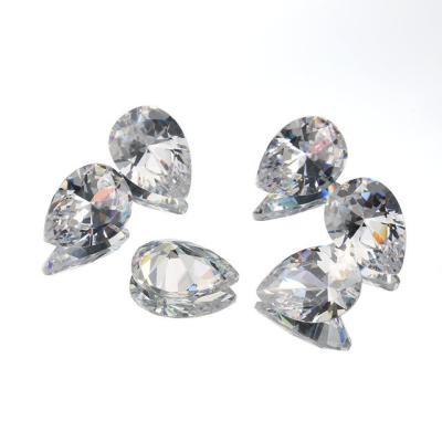 China Pointed Back Water Drop Shape Brilliant Bling Rhinestones Loose Shiny Jewelry Suitcase Digital Products Decoration for sale