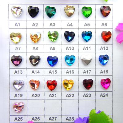 China Pointed Back Love Shaped Non Hotfix DIY Fashion Craft Design Daily Supplies Home Decoration Cosmetic Phone Case Dotted for sale