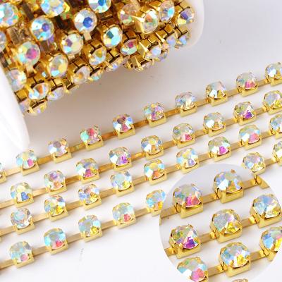 China Cupchain Crystal AB Cup Chain Furniture Jewelry Wine Earring Accessories Clothing Trims Home Decoration Fashion Trimming for sale