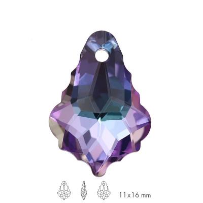 China One Hole Stone Pendant Necklace Shimmer Flat Back Jewelry Women Fashion Beauty Accessories Glass Decoration Beads for sale
