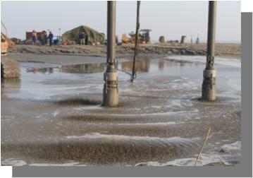 중국 300 바 진동 다짐 장비 강력한 지반 개량 솔루션, 105kW 진동기 출력 판매용