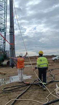 China Elektrische Methoden-Steinsäule-Schwingungs-Zusammensetzung 75 Kilowatt Vibroflotation rieb Bvem zu verkaufen