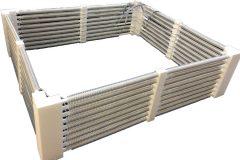 Teflon (PTFE) Immersion Bottom Heater installed in tank